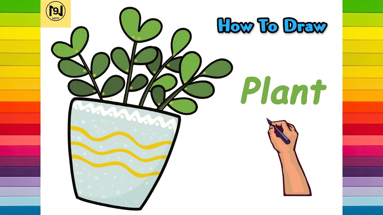 How to draw Plant Pot | No.9 ARTS - YouTube