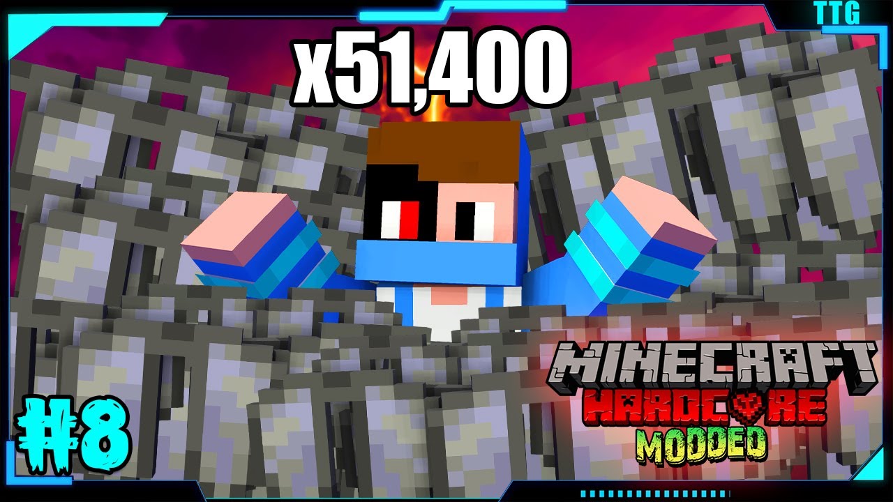 51,400 Elytra Collecting & Gun Powder Farm - Minecraft Modded Hardcore ...