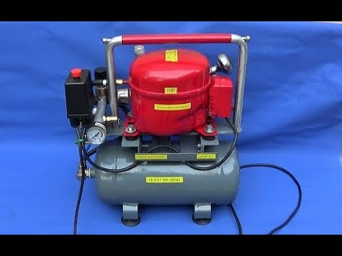Make A Silent Air Compressor & Making A Custom Chrome Air Filter - YouTube