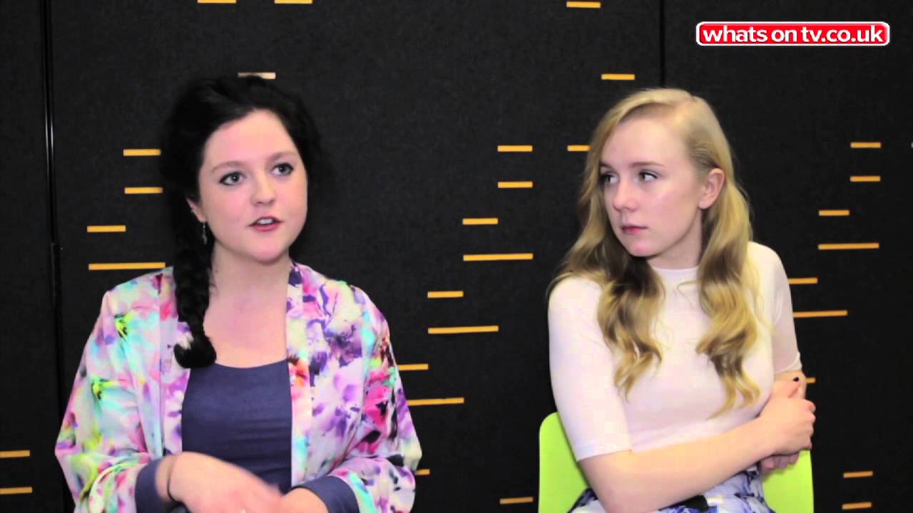 Helen Monks and Alexa Davies talk about Caitlin and Caz Moran - YouTube
