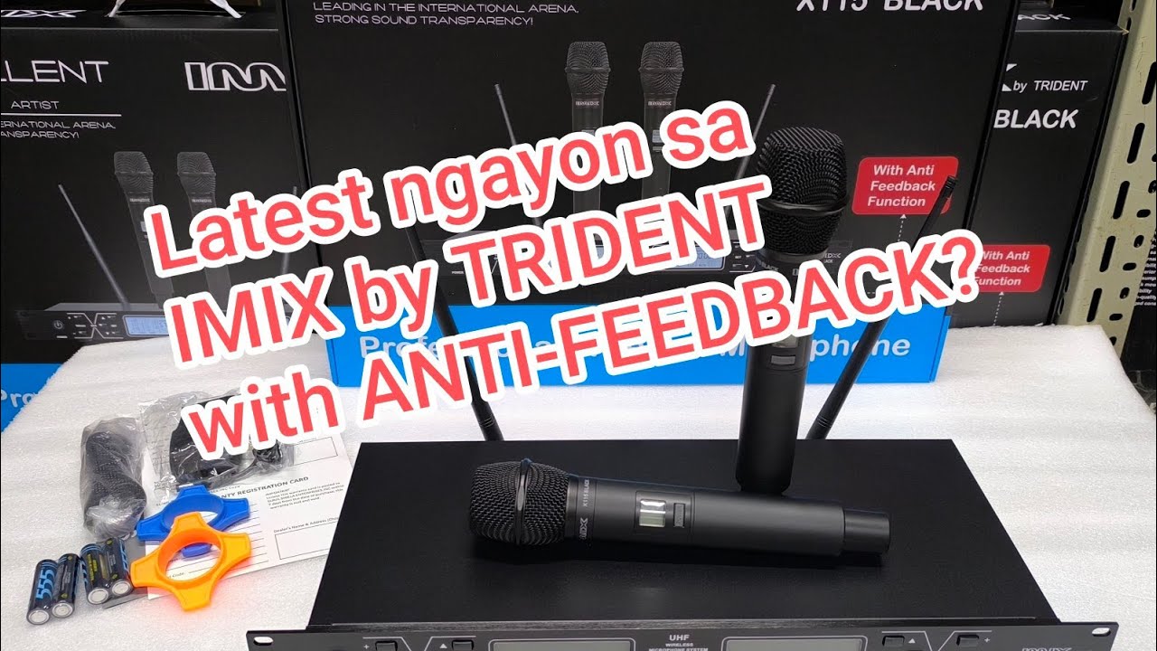IMIX by TRIDENT X115 Black newest model with anti-feedback function ...