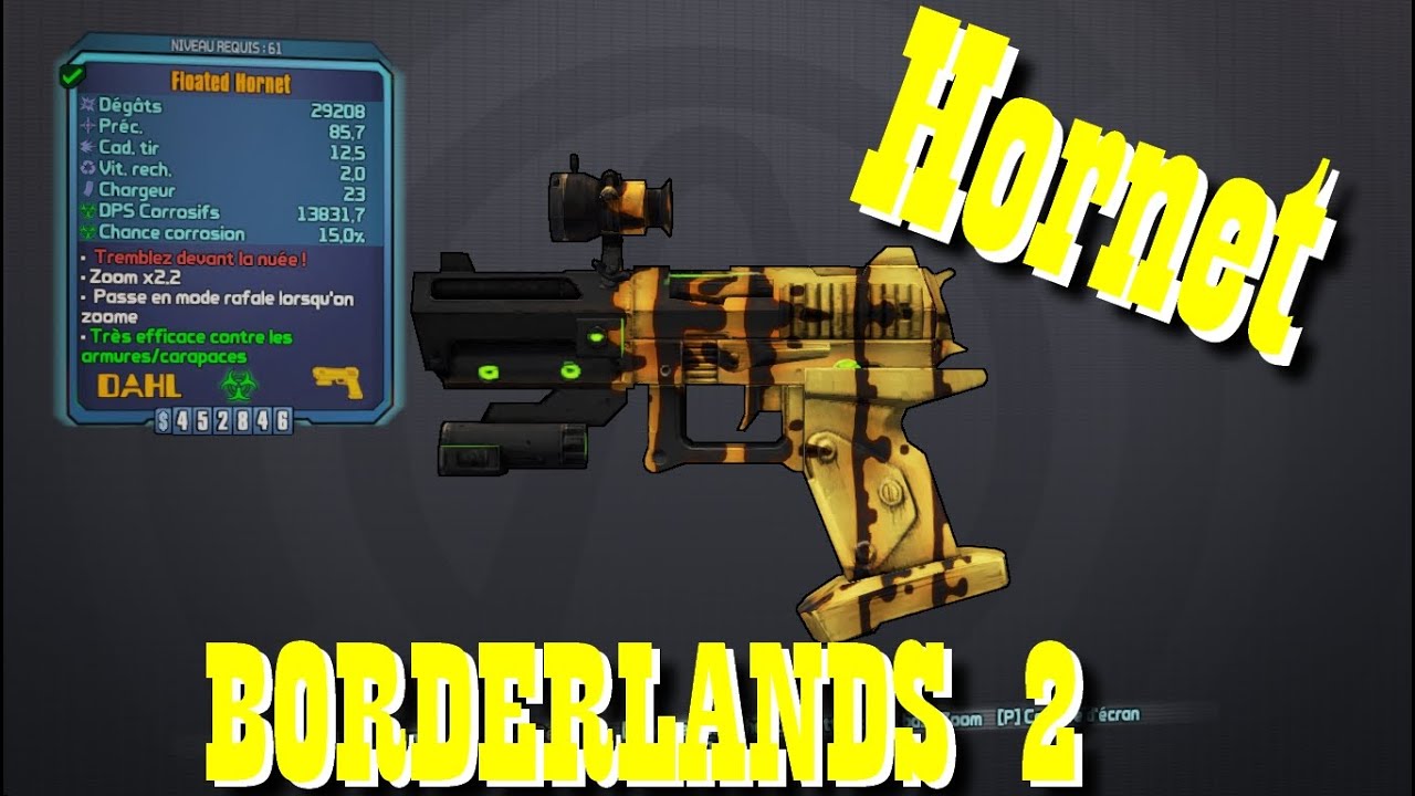 [Guide Arme Légendaire] - Hornet (Borderlands 2) - YouTube