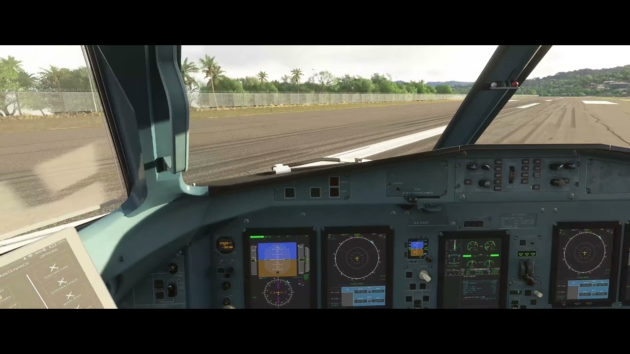 Unexpected runway incursion during back taxi in Saint Lucia - YouTube