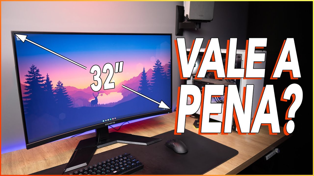 Monitor 1440p GIGANTE com Tela Curva de 32” e 165Hz! Review Completo do ...