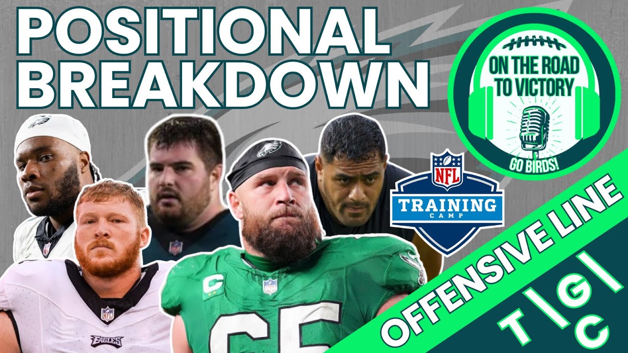 Eagles OFFENSIVE LINEMEN- Training Camp Preview 2024 | Johnson, Mailata ...