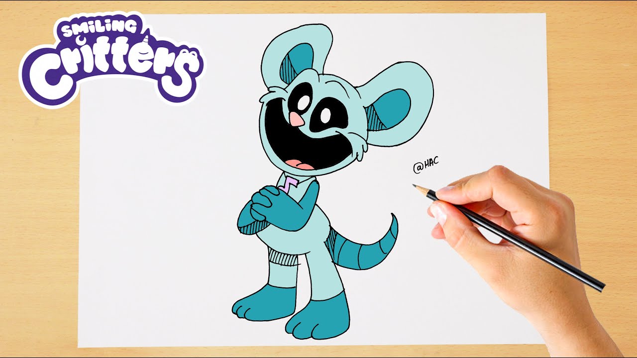 How to Draw Symphony Mouse | Fan made Smiling Critters | Poppy Playtime ...
