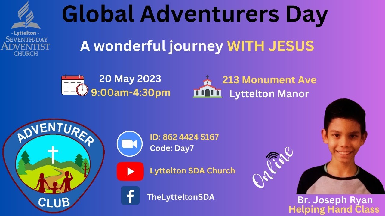 World SDA Adventures Day at Lyttelton Church ( Main Service) - YouTube