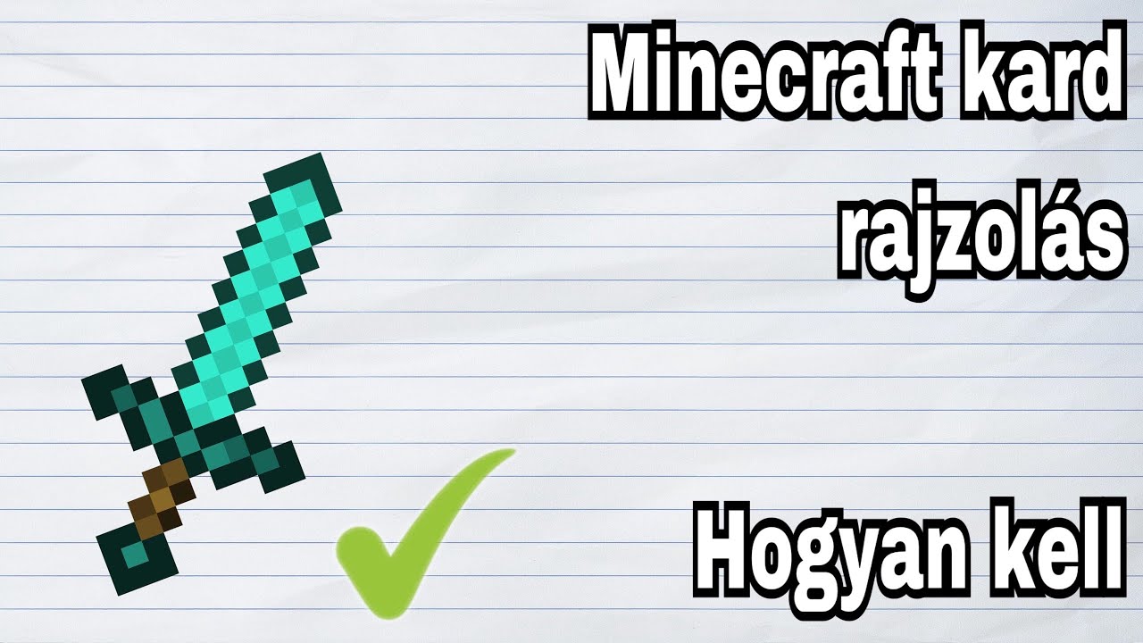 Minecraft kard rajzolás ( Hogyan kell ) | gyors rajzolás - YouTube