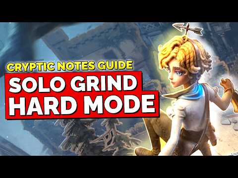 How to Solo Clear Cryptic Notes Hard Mode in Identity V
