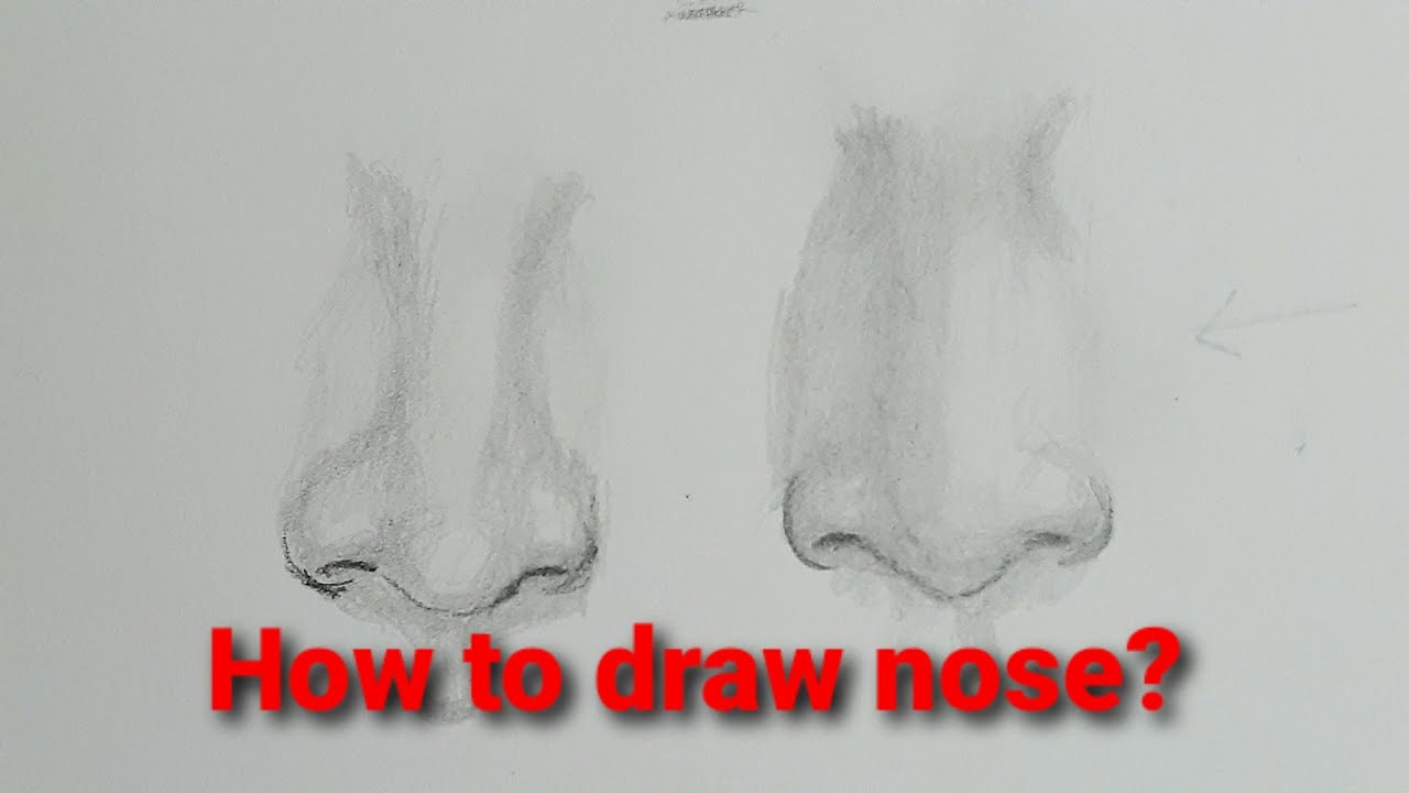 How to draw semi-realistic to realistic nose | #senseiart #art # ...