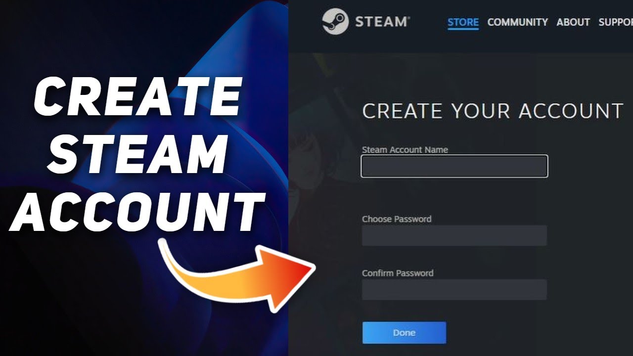 How to Create Steam Account On PC OR Laptop (Simple & Easy) - YouTube
