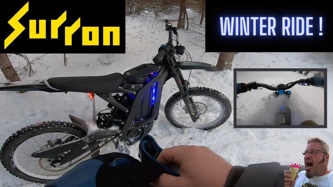 Sur Ron X in the Snow - Winter Ride - YouTube