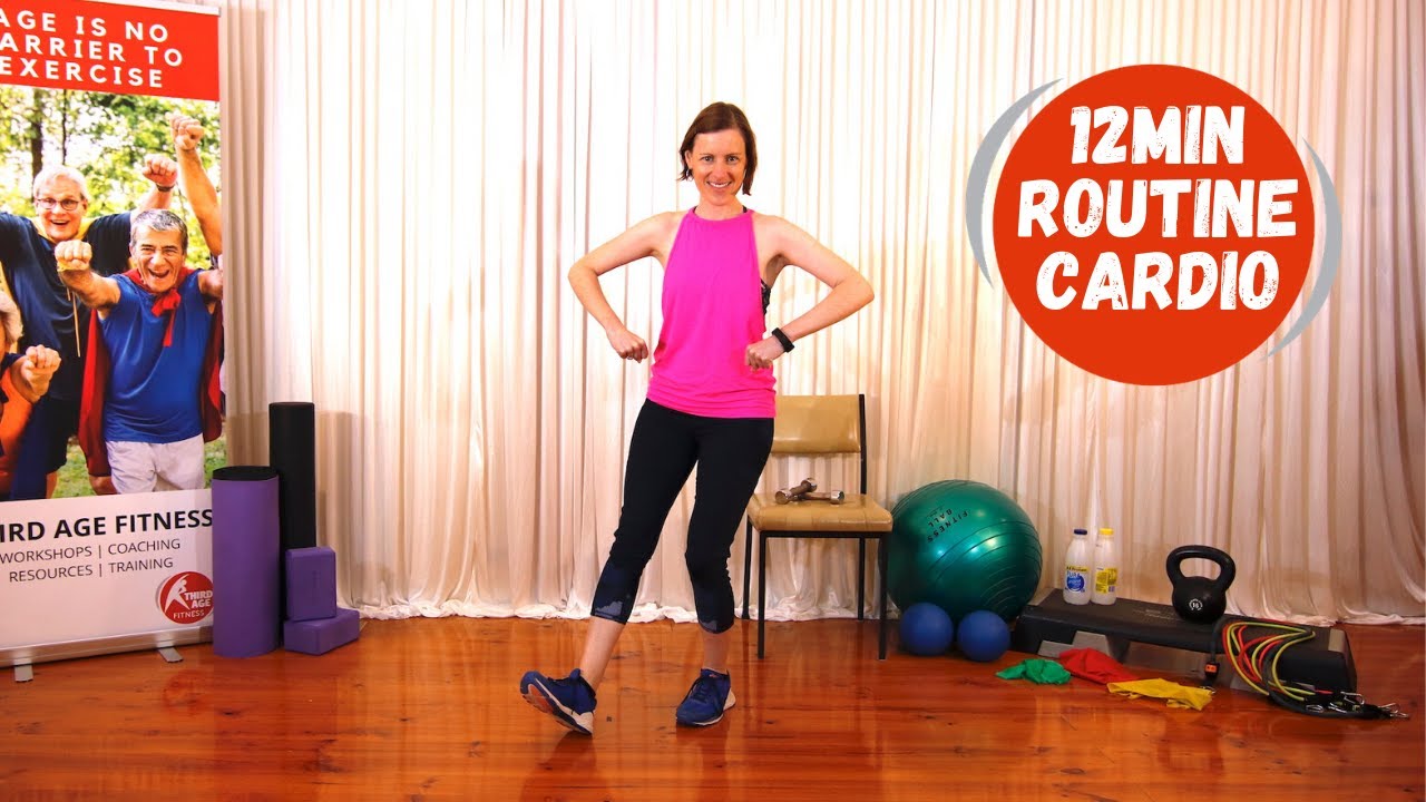 12min Standing Cardio Aerobics Workout for Older adults & Seniors ...