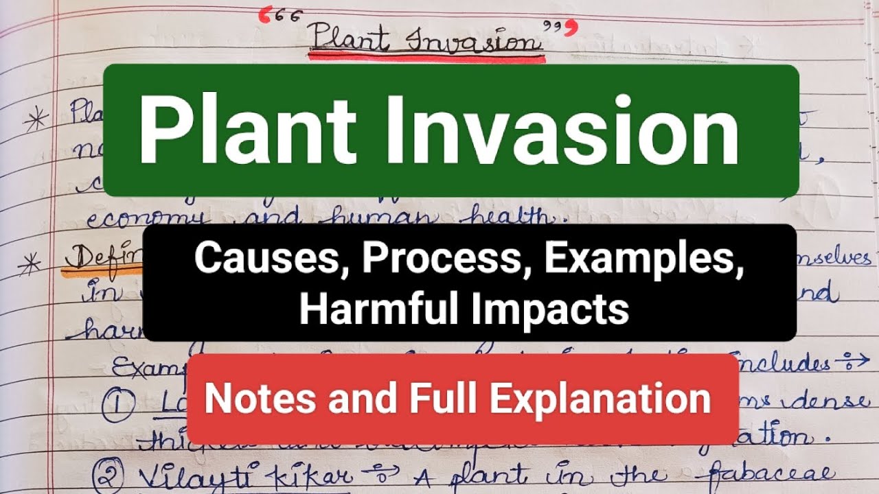 Plant Invasion | Causes | Process and Phases | Examples | Harmful ...