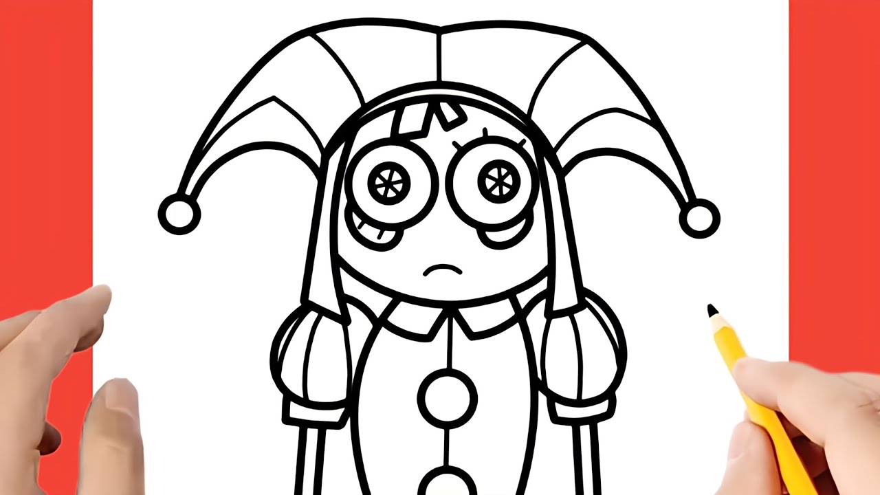 How To Draw Pomni | The Amazing Digital Circus - YouTube