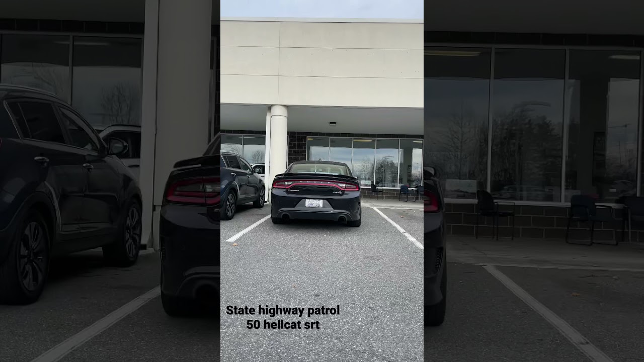 NC state highway patrol in a hellcat??!! - YouTube