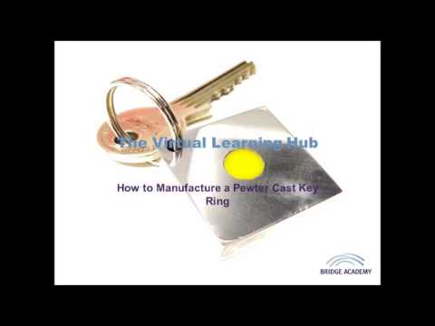 How to Manufacture a Pewter Casting Keyring (Part 7) - YouTube