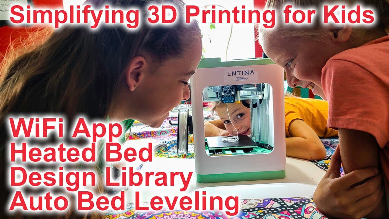 Entina Tina2S: Your Child's First 3D Printer Adventure - YouTube