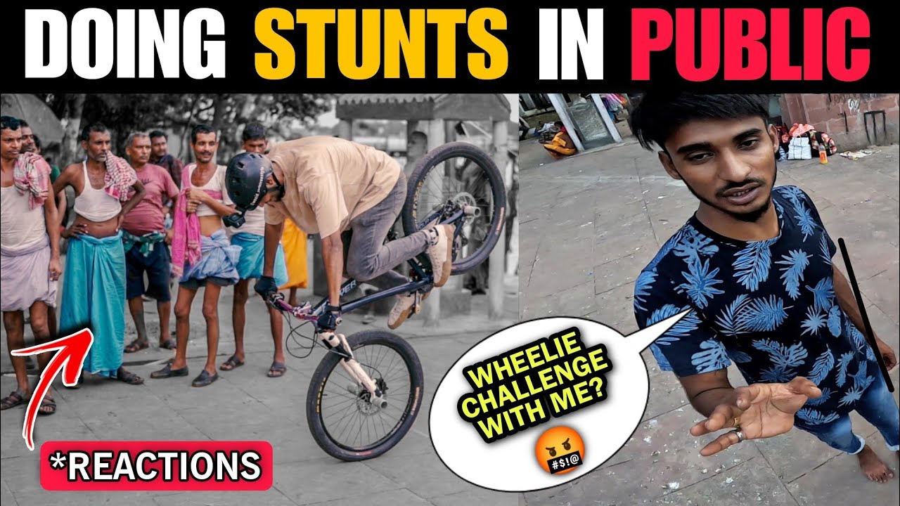 PUBLIC REACTIONS TO CYCLE STUNT 😱 | Infinity Riderzz - YouTube