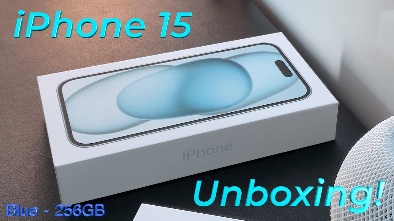 Unboxing the NEW iPhone 15 in Blue! - YouTube