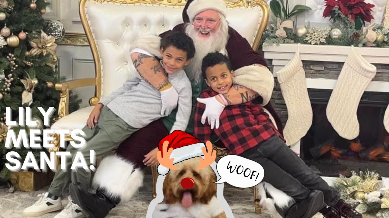Visiting Santa with Lily!! - YouTube