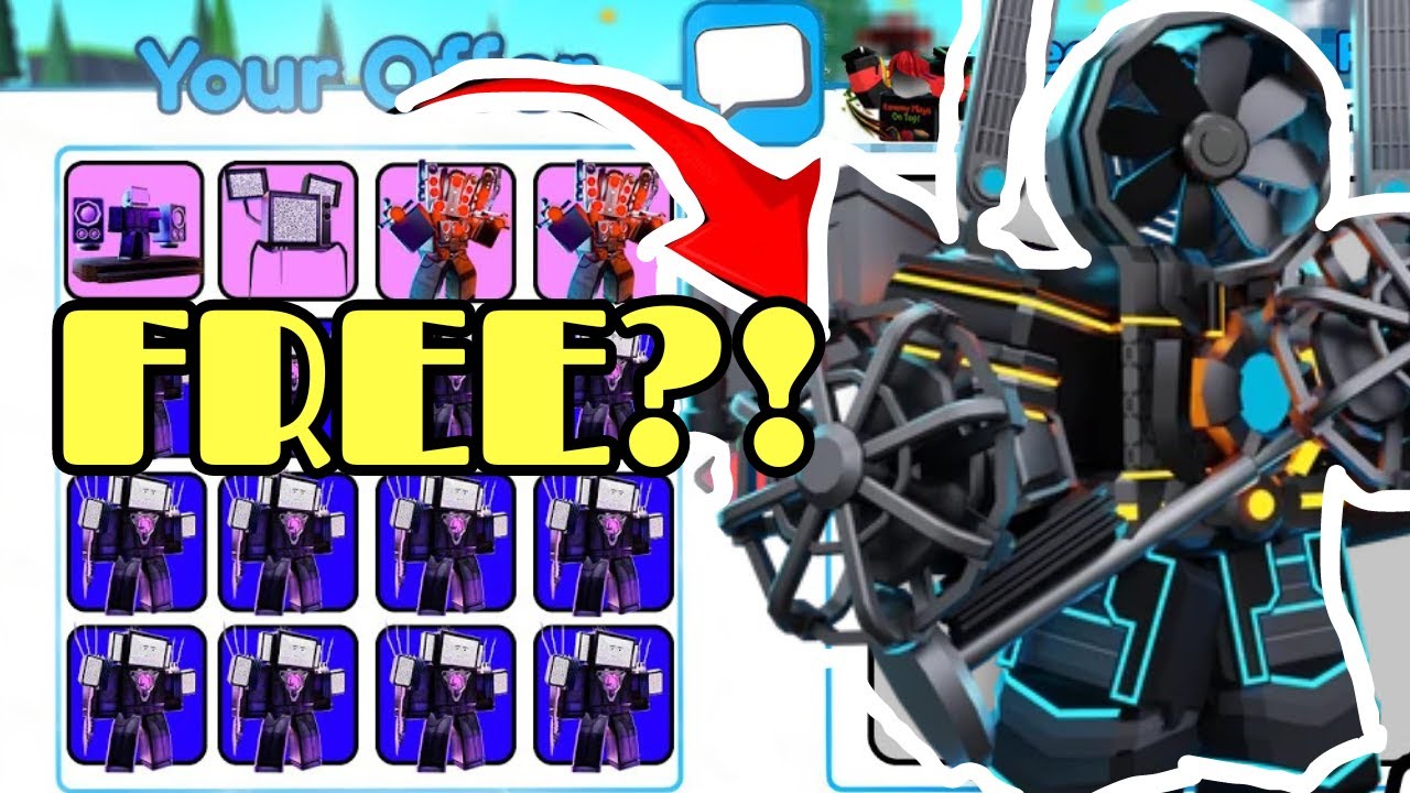 🔴 LIVE ROBLOX🔴 FREE TITAN FAN MAN?!?!..... TOILET TOWER DEFENSE EP75 ...