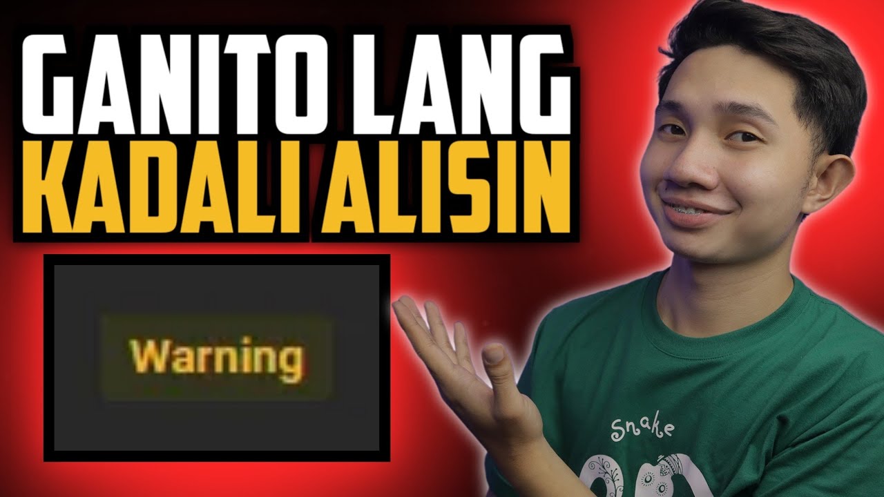 PAANO ALISIN ANG YELLOW WARNING? - YouTube