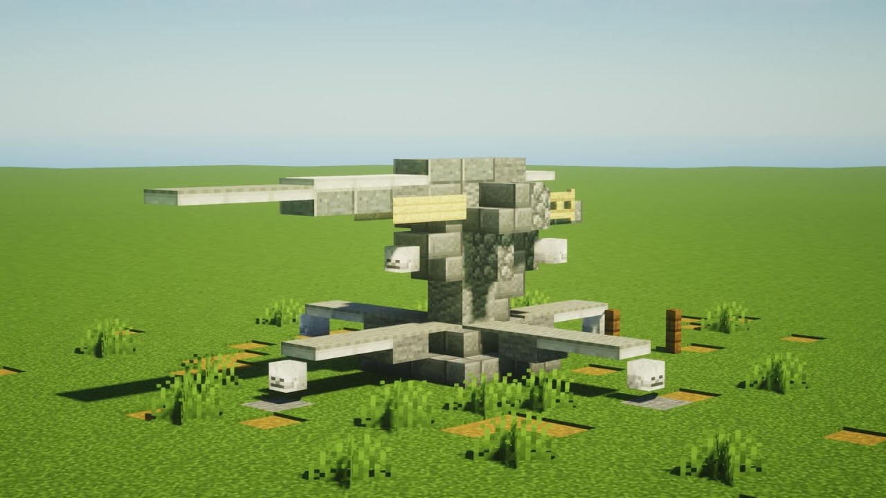 【Minecraft】How to build a German 88 mm anti-aircraft gun!(1.5:1) - YouTube