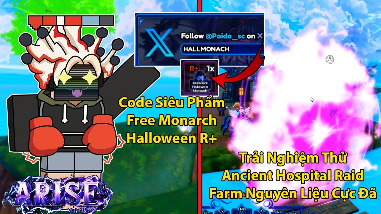Bất Ngờ Với Code Siêu Phẩm Free Monarch Halloween R+ Và Đi Thử Chế Độ ...