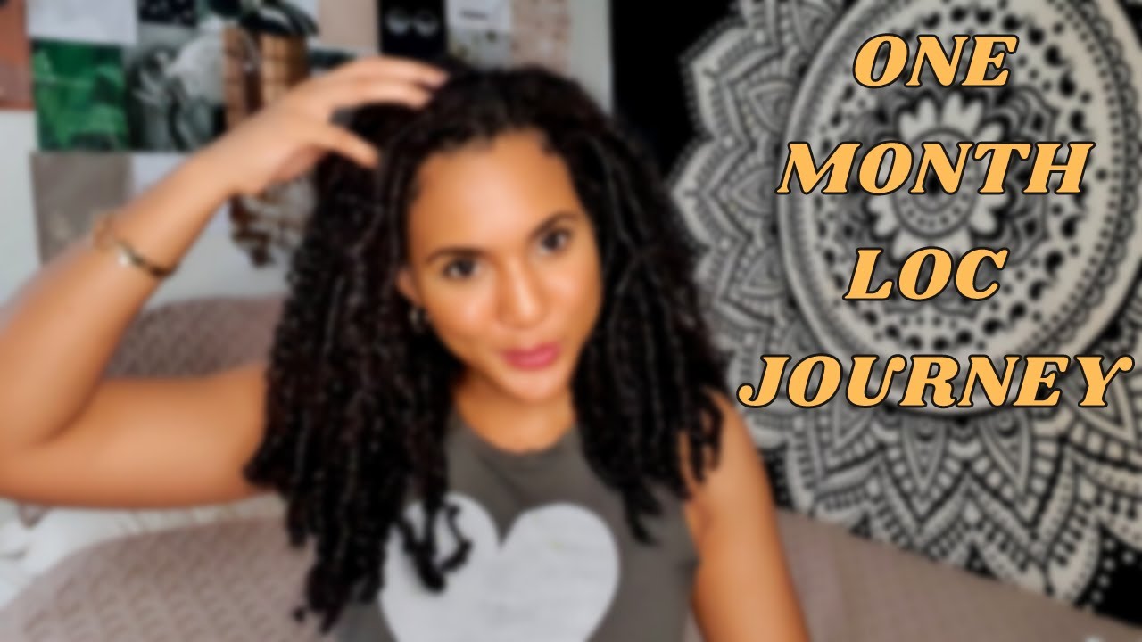 ONE MONTH LOC JOURNEY | STARTER LOCS ON LONG HAIR - YouTube