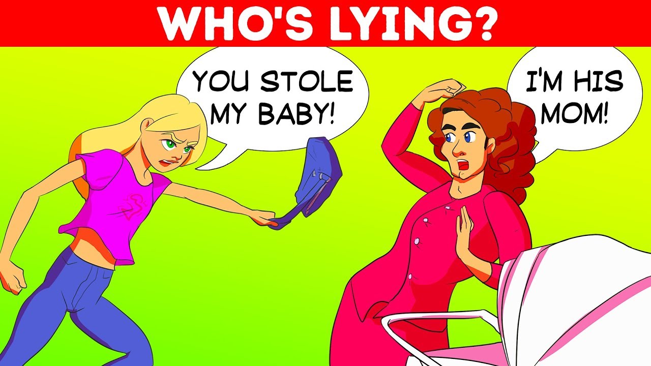 14 BRAIN BUSTING RIDDLES WITH ANSWERS! WHO'S LYING??? - YouTube