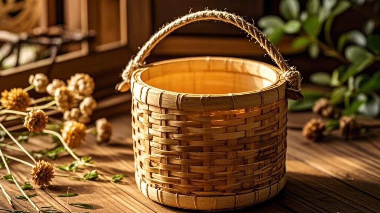 Bamboo bucket handmade immersive production - YouTube