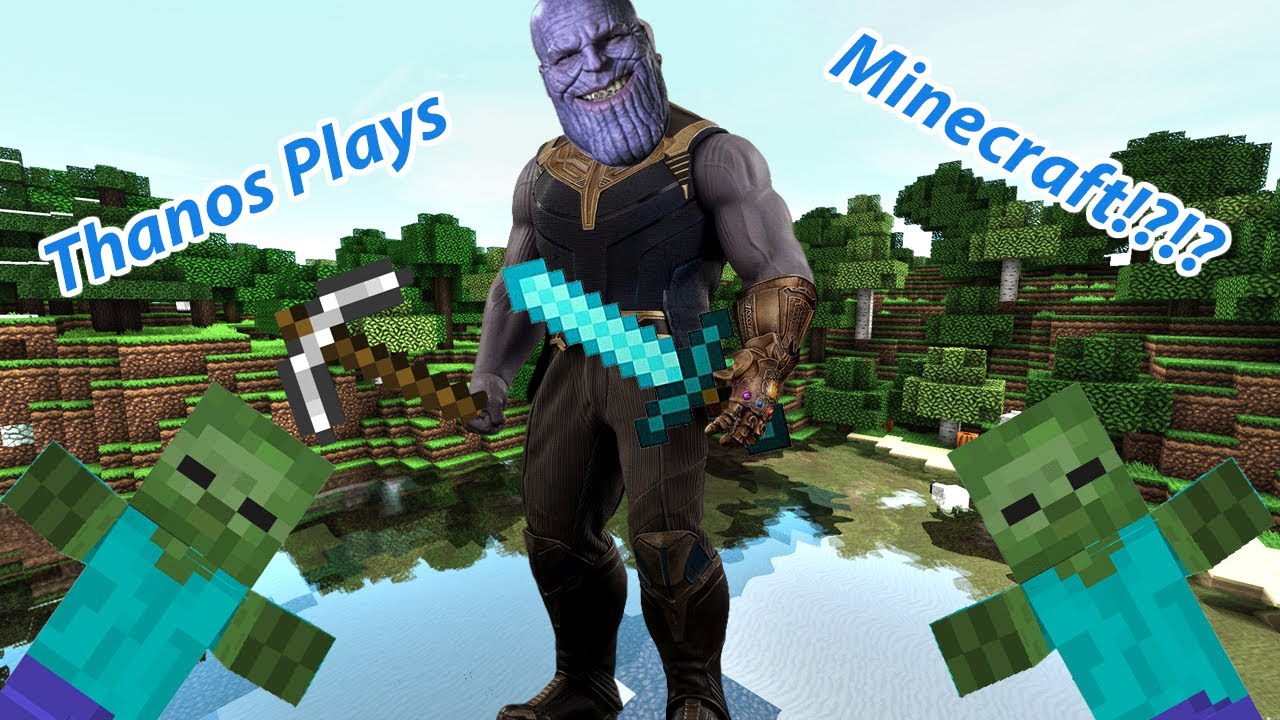 Thanos Plays Minecraft - YouTube