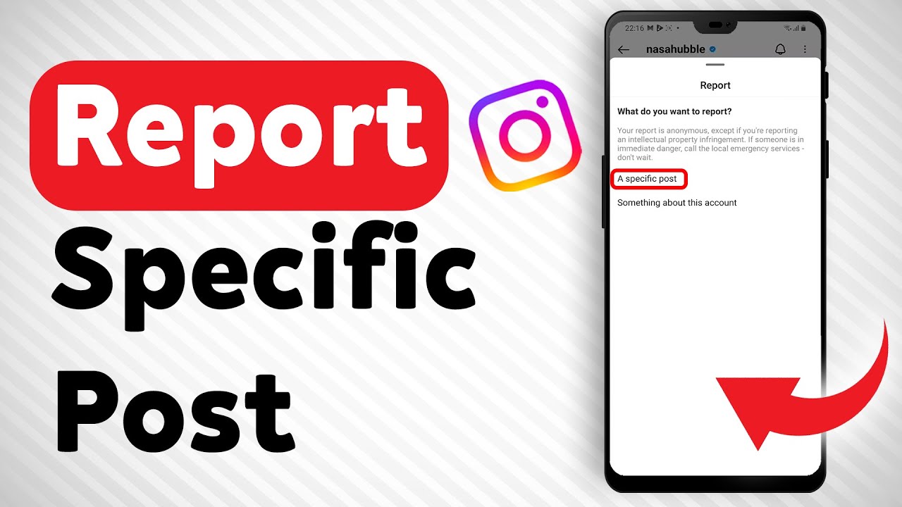 How To Report A Specific Post From Instagram Account - Full Guide - YouTube