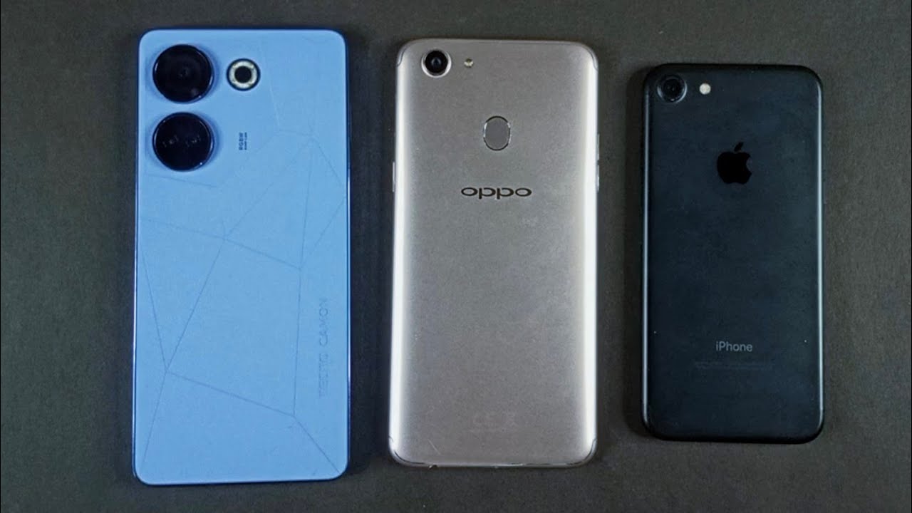 Tecno Camon 20 Vs Iphone 7 Vs Oppo F5 | Speed Test & Comparison - YouTube