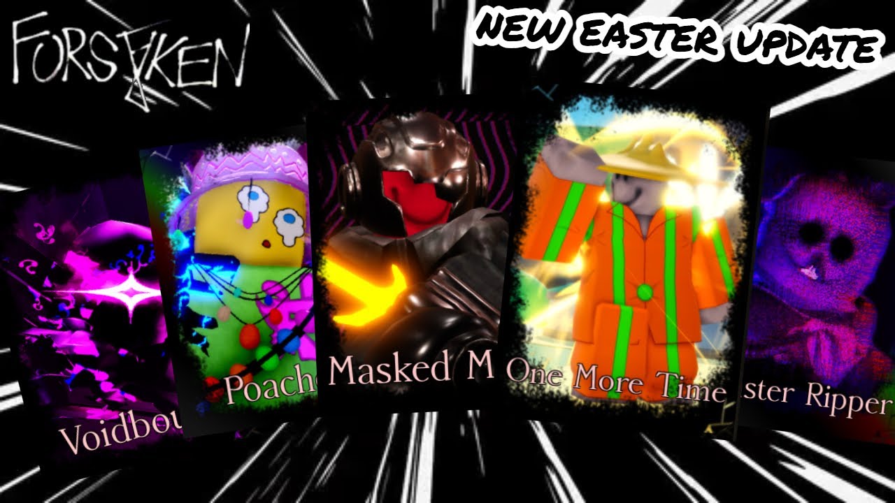 EVERY NEW KILLER SKIN GAMEPLAY! (Easter Update) | Roblox Forsaken - YouTube