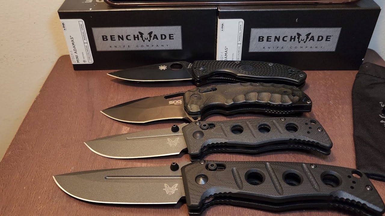Benchmade Mini Adamas comparison. - YouTube
