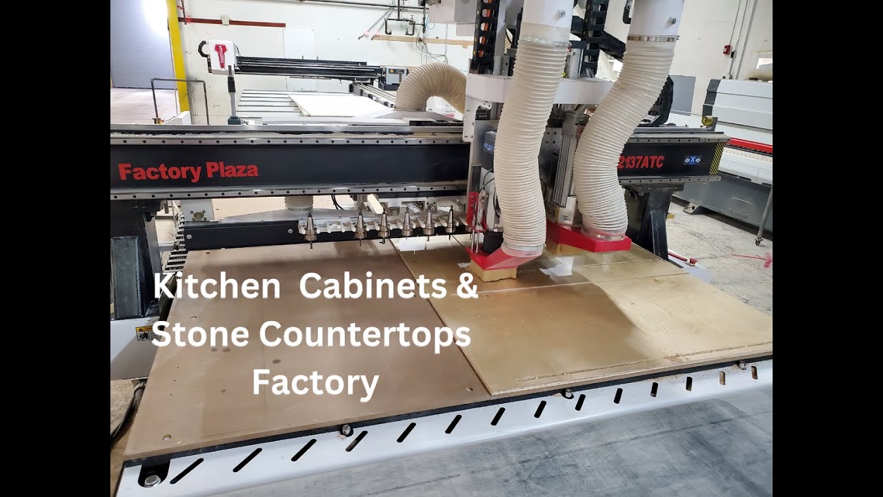 Kitchen Cabinets and Countertops Manufacturing, Factory Plaza - YouTube