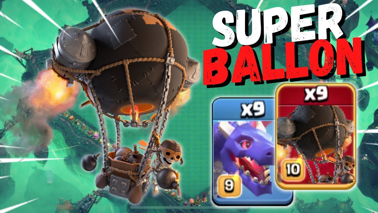 SUPER BALLON en HDV15 !(FARM ligue titan) compo th15 attack ROCKET ...