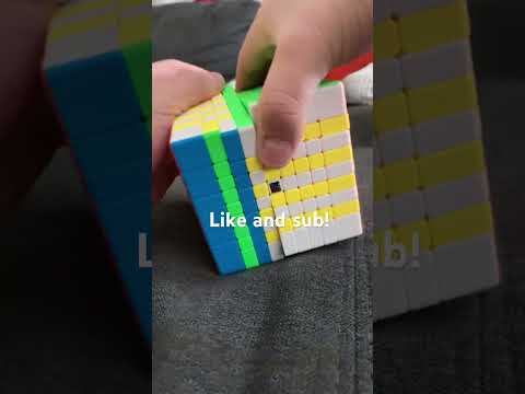 How to make checkered pattern on 9x9 rubix cube! - YouTube