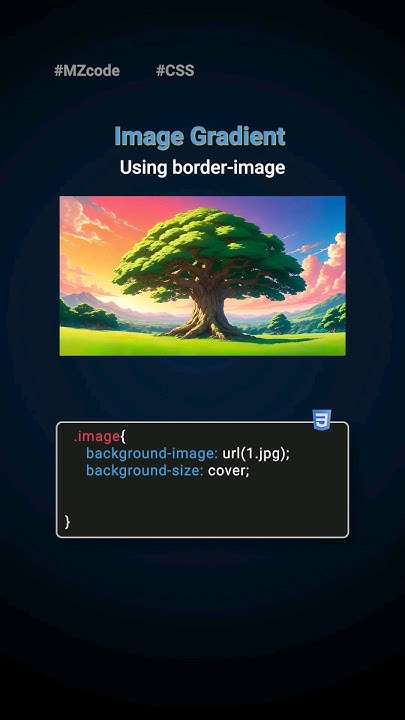Css Image Gradient Using Border Image Css Htmlcss Shorts Coding Webdevelopment Youtube