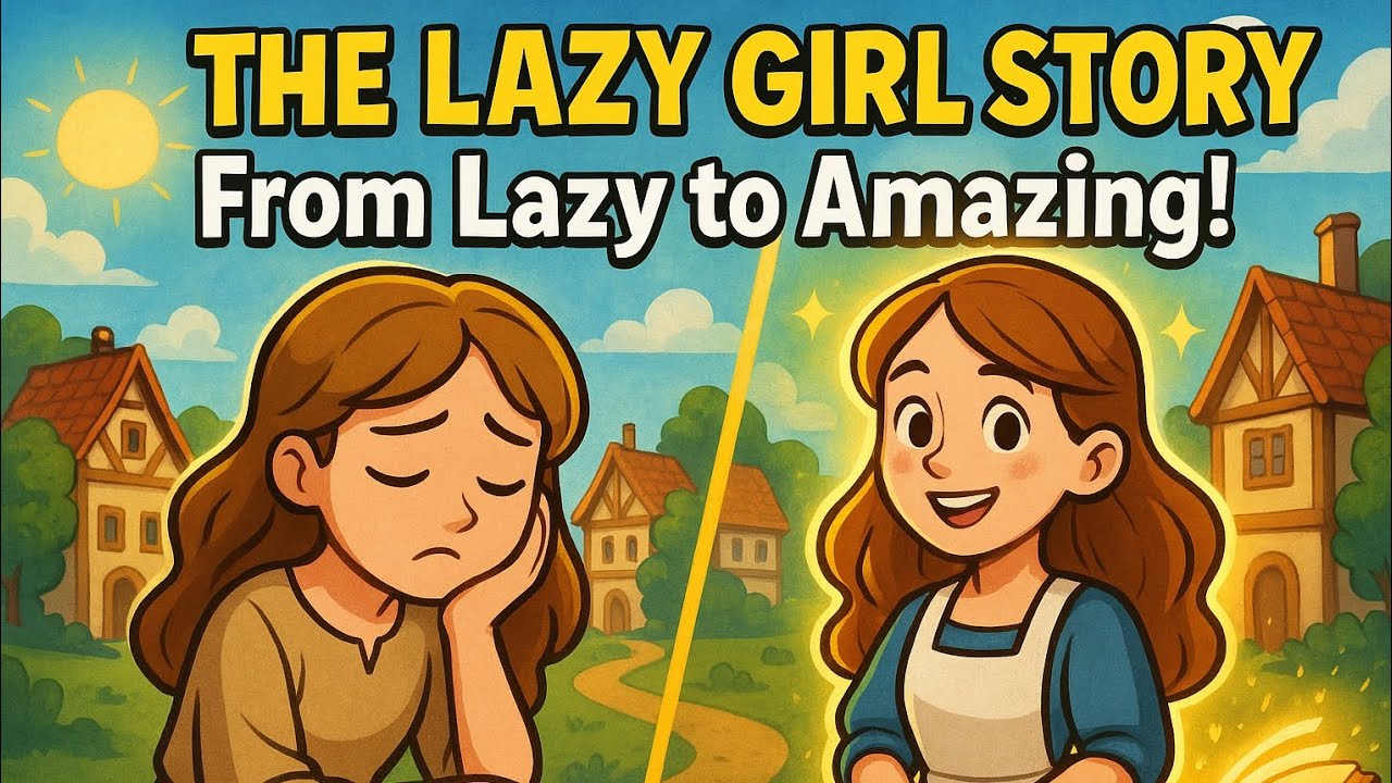 The Lazy Girl Story | Bedtime Stories for Kids in English | Fairy Tales ...