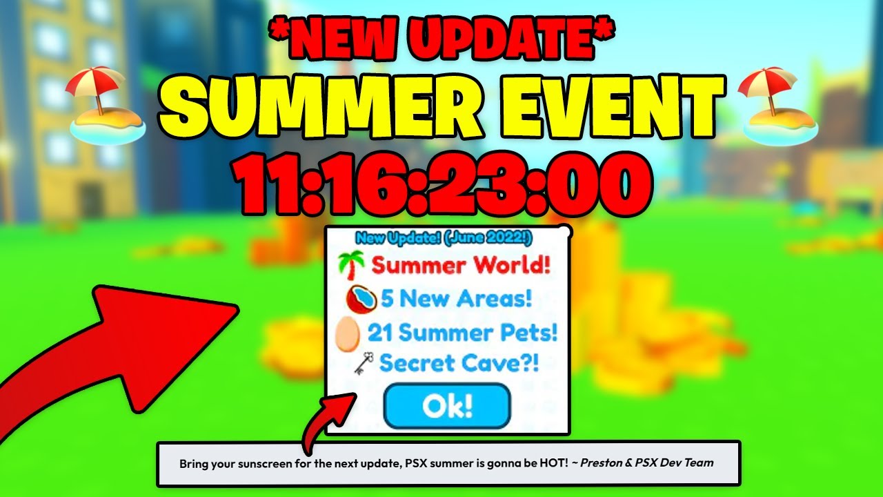 *NEW* SUMMER EVENT IS COMING TO PET SIMULATOR X SOON! (Roblox) - YouTube