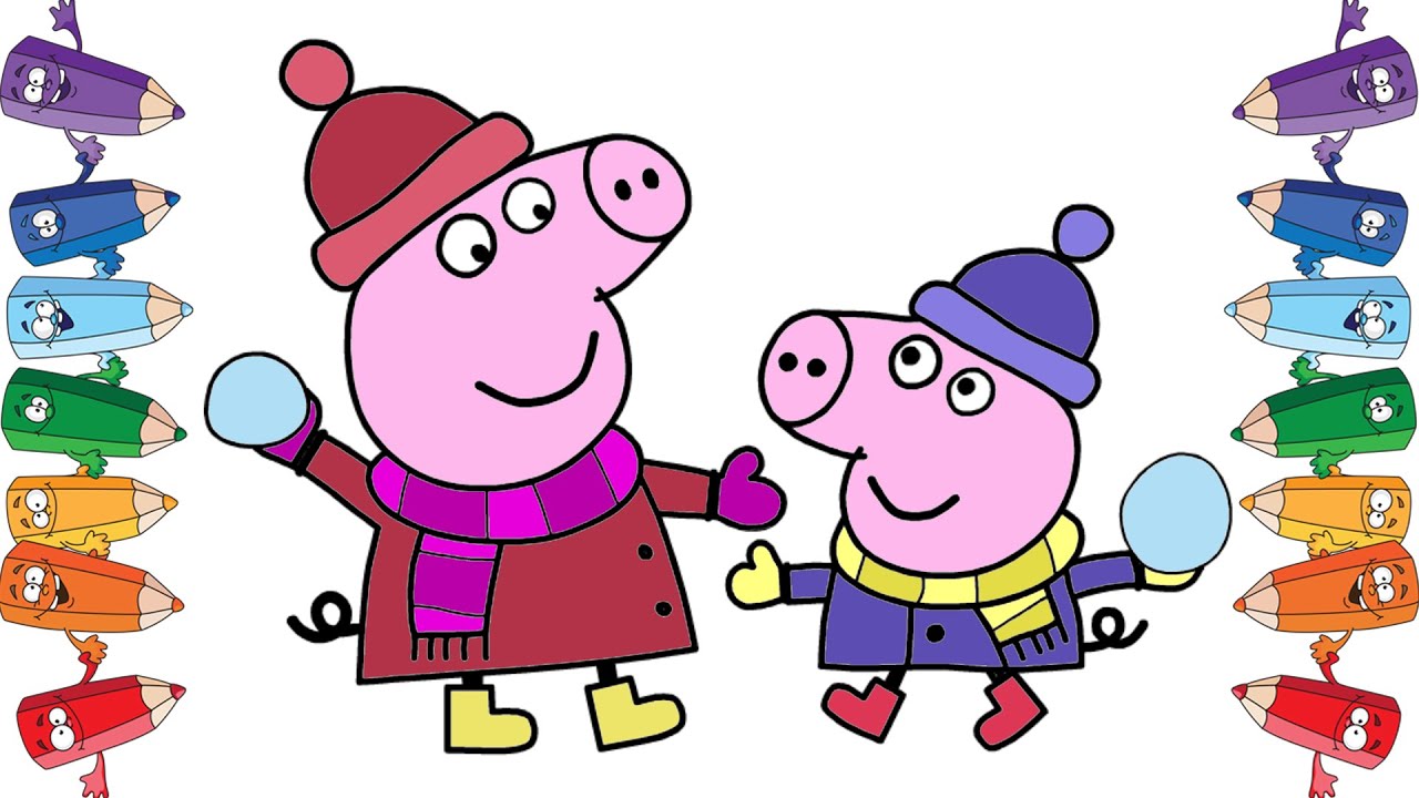 How to Draw Peppa Pig and George Pig . Peppa Pig and George Pig ...