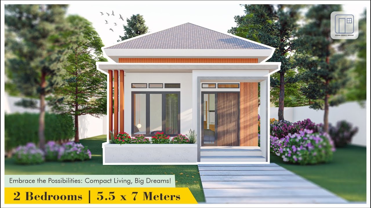 Compact Living, Big Dreams: 5.5x7 Meters Tiny House Design with 2 ...