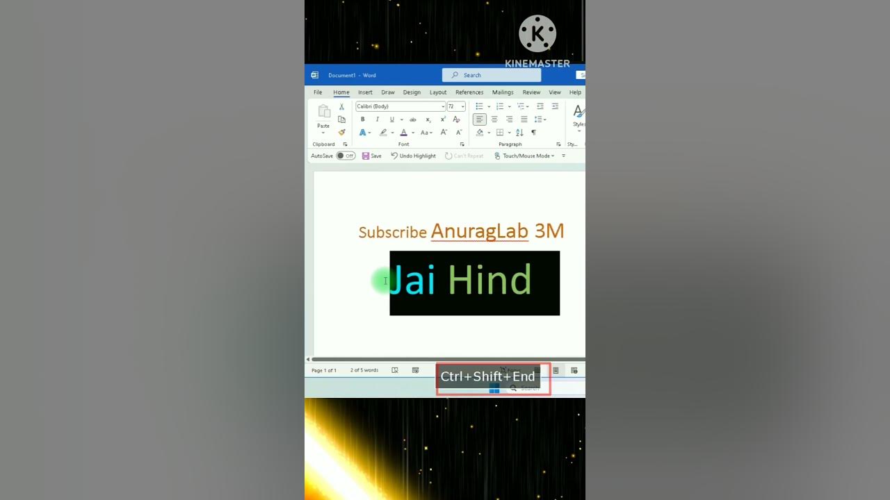 ️ How to Highlight Text in MS Word Using Keyboard Shortcuts Quick and Easy! #msword #shorts # ...
