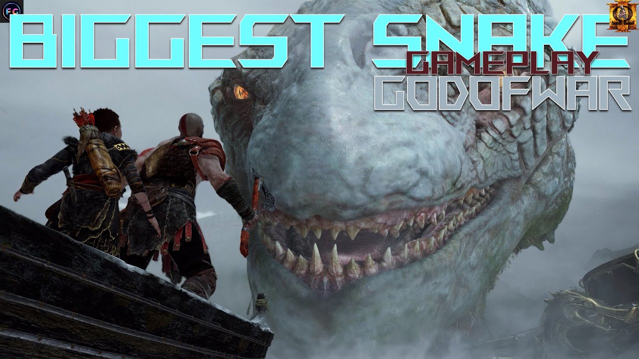 biggest snake in god of war // snake help to find the way //God of war ...