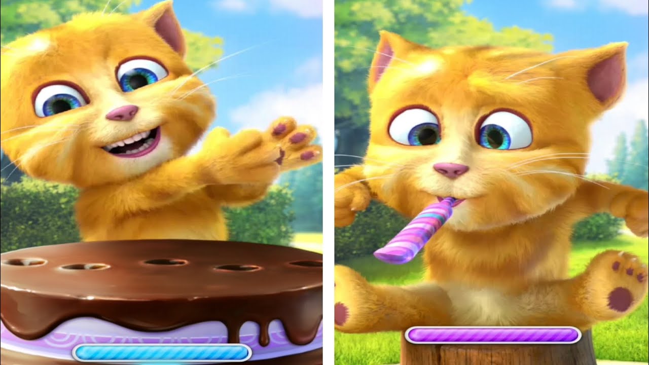 Talking Ginger Eating - YouTube