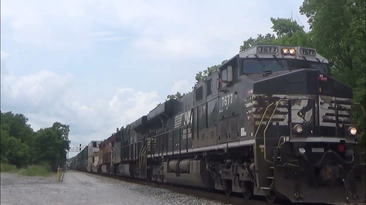 (NS CNO&TP Mainline Railfanning) NB Intermodal Through Faulkner, Kentucky W/Nice Hornshow! - YouTube