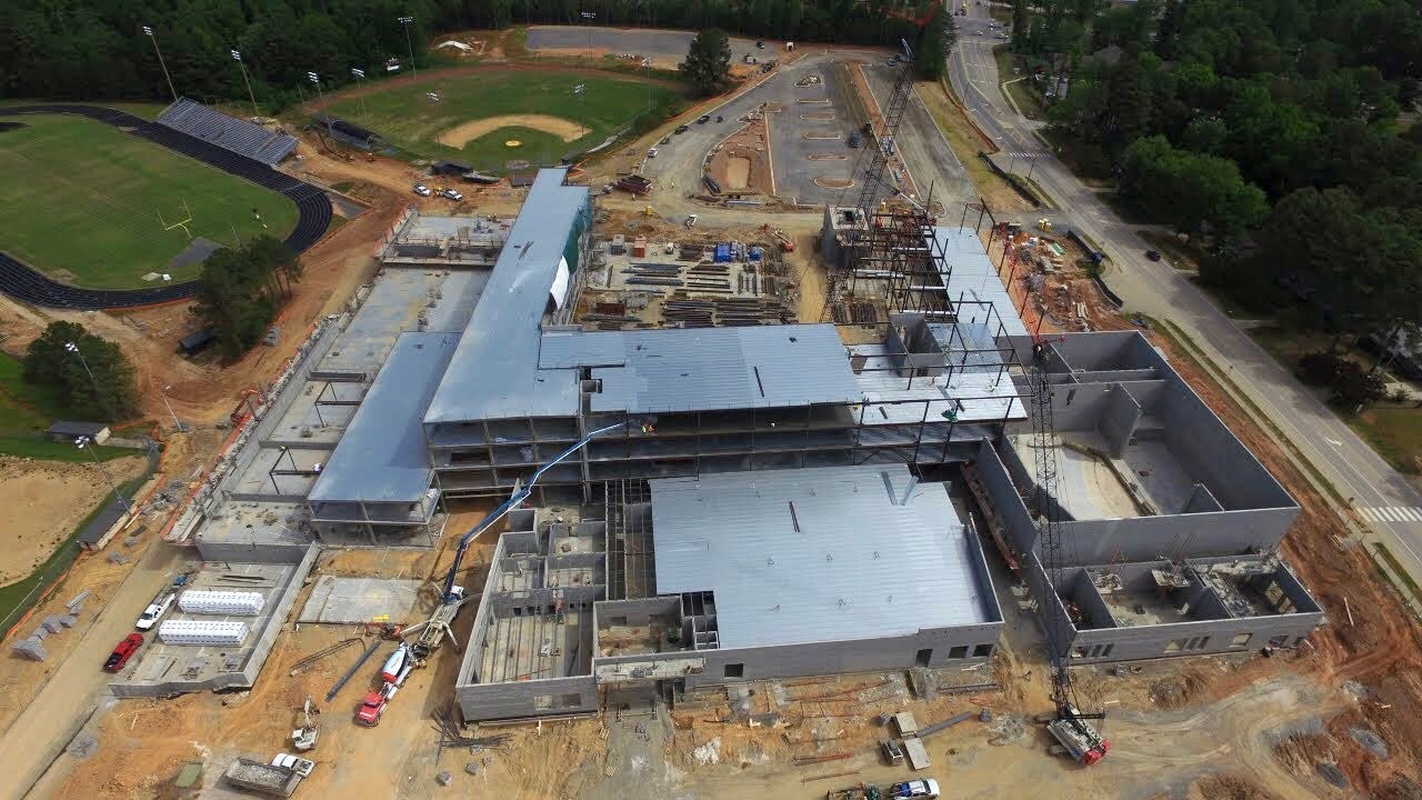 Construction of the NEW Apex High School Drone Footage | 4K - YouTube